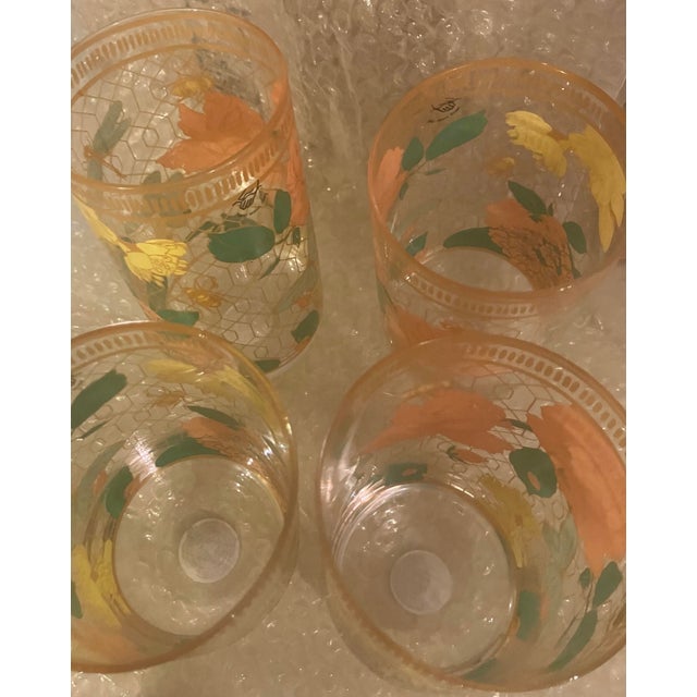 1940 “Anchor Hocking” Depression Amber Glass Pitcher & 8 Fitz Glasses ...