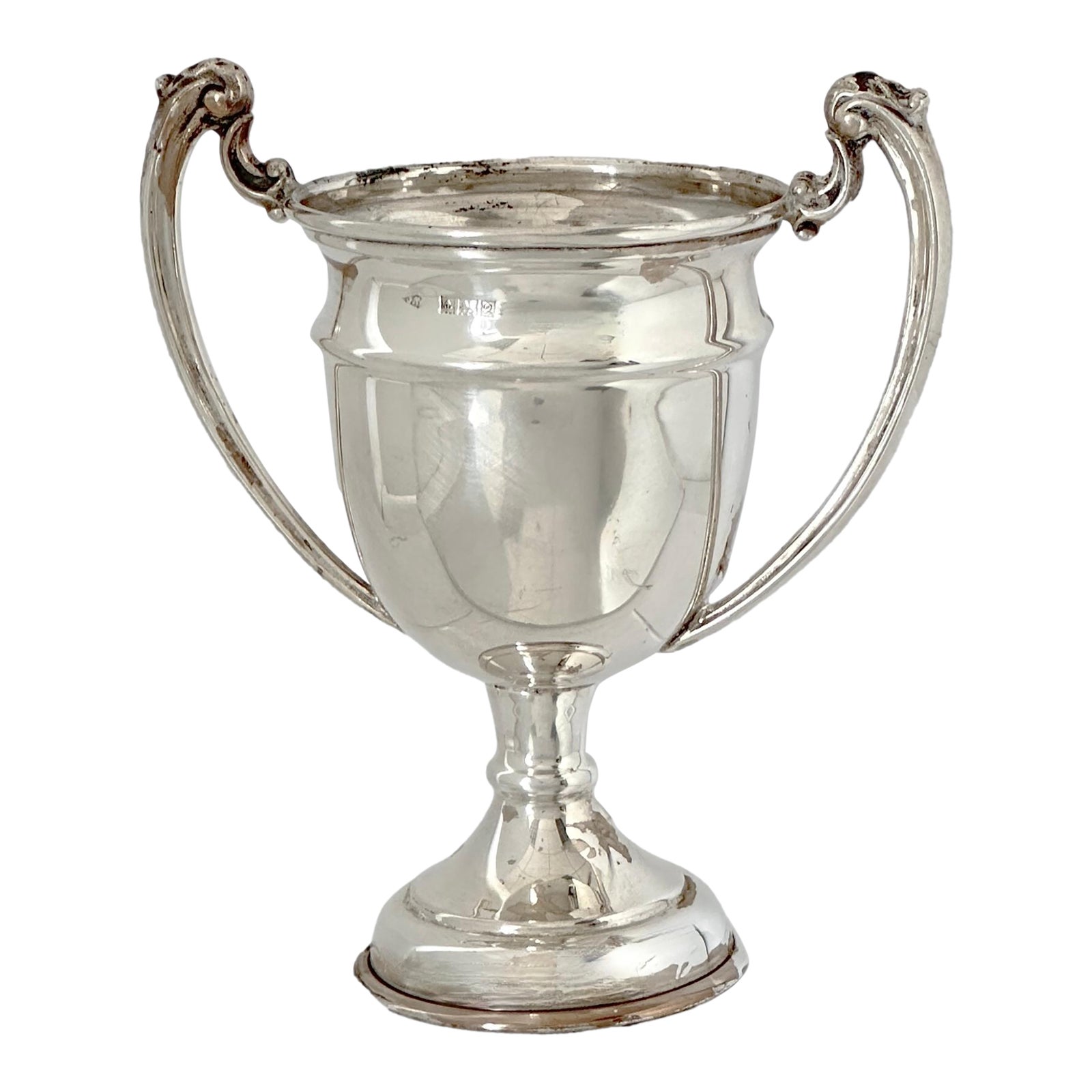 English Sterling Silver Blank Trophy, Ready to Personalize | Chairish