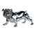 Contemporary 1990's Chrome English Bulldog Figure | Chairish