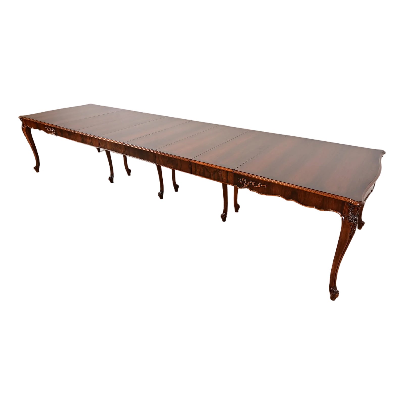 Romweber Antique French Provincial Louis XV Carved Rosewood Extension ...