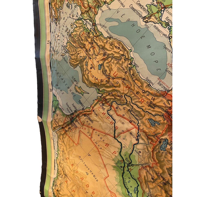 Vintage 1950s Map by Cartocraft. Denoyer-Gepppert Co. | Chairish