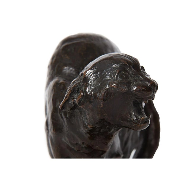Authentic Frederick Roth "Hissing Cat" (1913) Bronze Sculpture, Gorham ...
