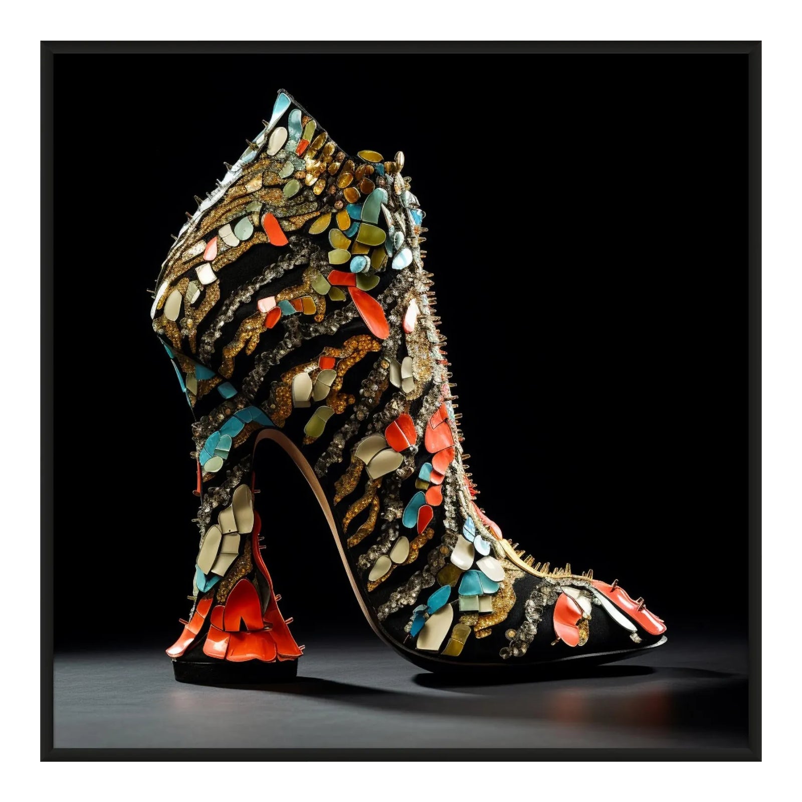 One-of-a-Kind 30' X 30' Luxury Fashion Photography 'Shoe', Unframed ...