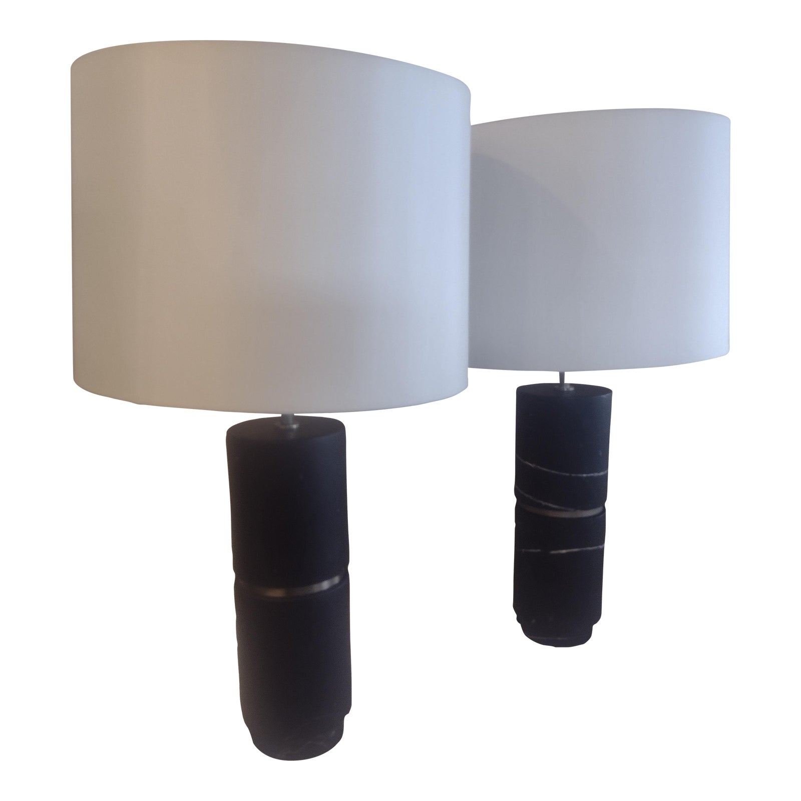 Baker's Tall Band Table Lamps From the Milling Road Collection Designed ...