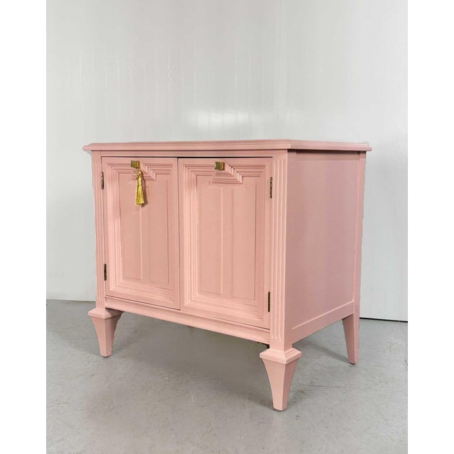 Mid Century Transitional Style Side Table Nightstand by Romweber in ...