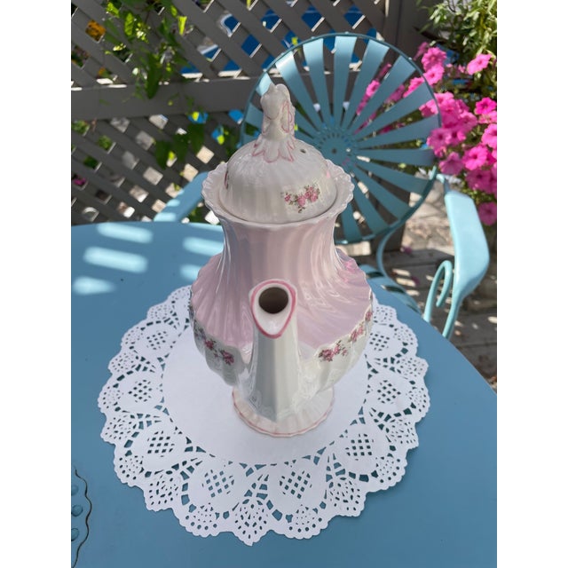 Mid 20th Century Myott Petite Rose “Olde Chelsea” Chocolate Pot ...