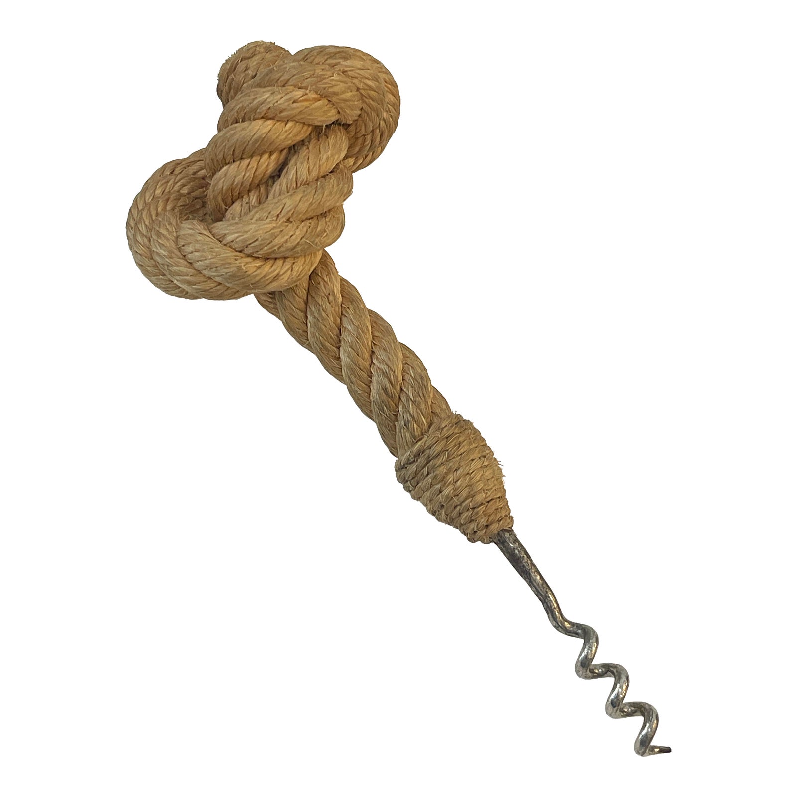Audoux & Minet, 1960s Rope Corkscrew , France, 1960s | Chairish