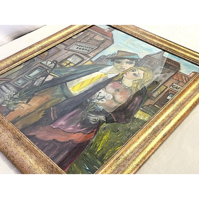 Original Signed and Framed Painting on Canvas Board | Chairish