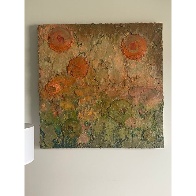 Modernist Abstract Impressionist Impasto Painting by June Blanco | Chairish