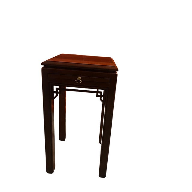Bombay Company 1990s Vintage Accent Table Mahogany With Pull Out Shelf ...