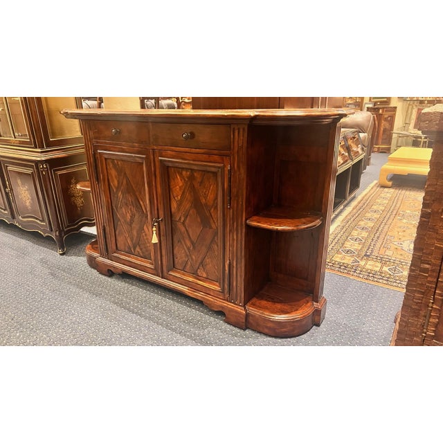 Theodore Alexander Reclaimed Antique Oak Sideboard Cabinet | Chairish