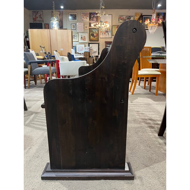 Classic Dark Wood Bench | Chairish