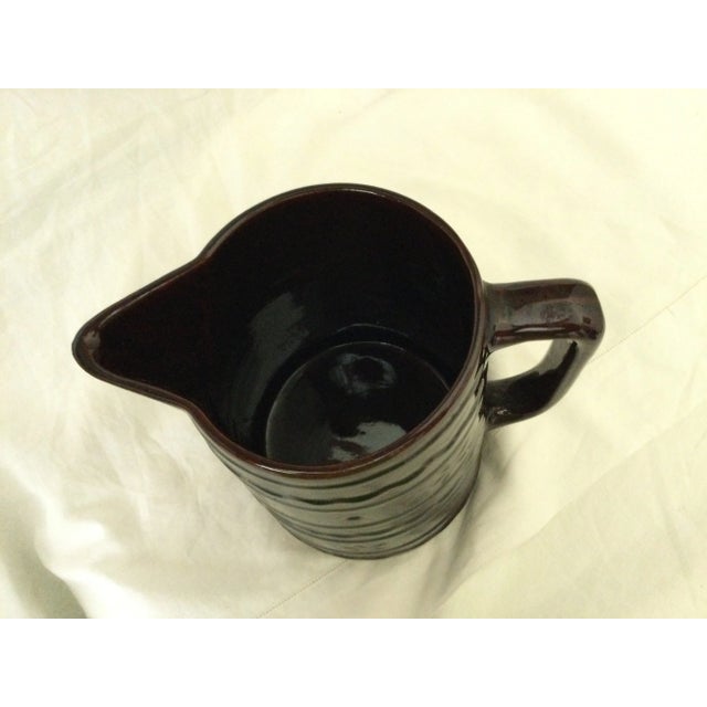 Mid-Century Modern Daisy & Dot MarCrest Stoneware Pitcher | Chairish
