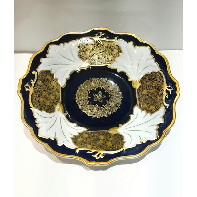 1950s Large Vintage Germany Weimar Cobalt Porcelain Platter "Jutta ...