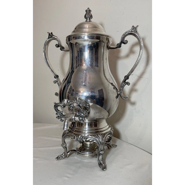 Rare Large Vintage 1961 Silverplate Golf Country Club Member Samovar ...