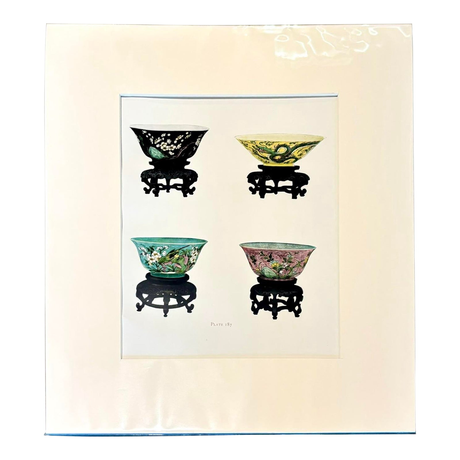 Vintage Boho Chinese Porcelain Print | Chairish