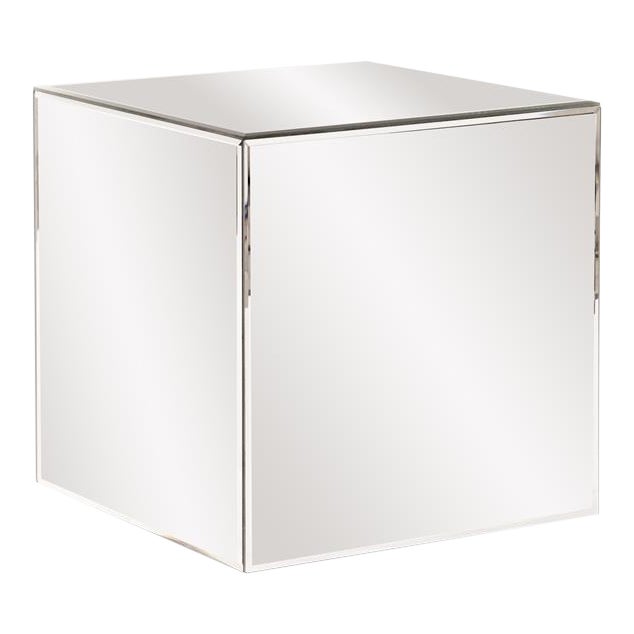 Mirrored Cube Table from Kenneth Ludwig Chicago | Chairish