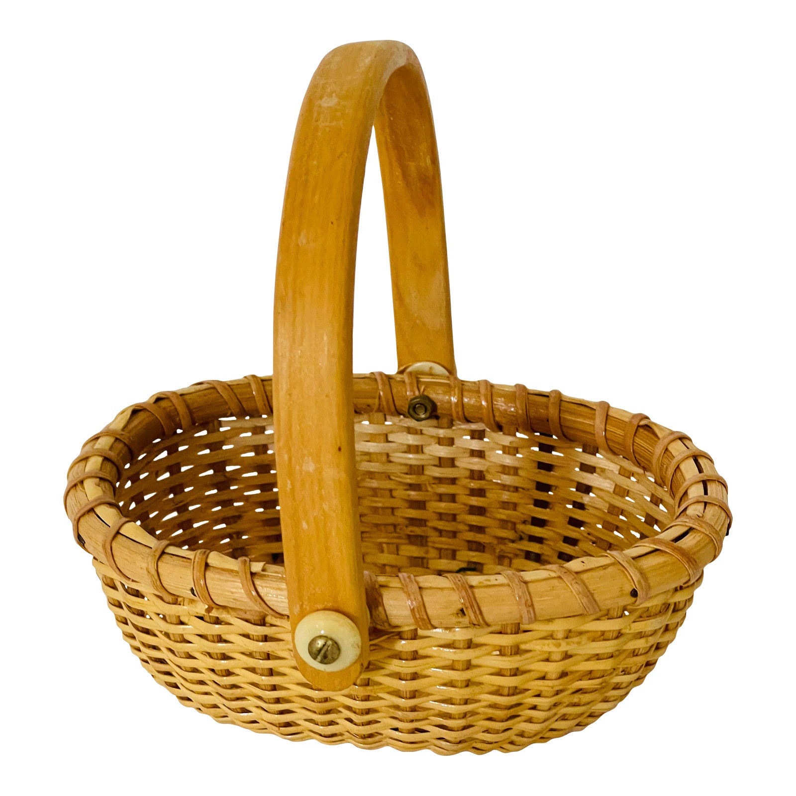 Vintage Small Nantucket Basket | Chairish