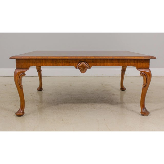 Arthur Brett George III Queen Anne Walnut Coffee Table | Chairish