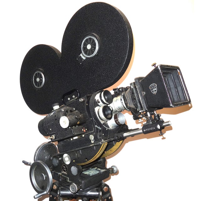 Mid Century Usa Made Complete Mitchell Motion Picture Camera Displayed ...