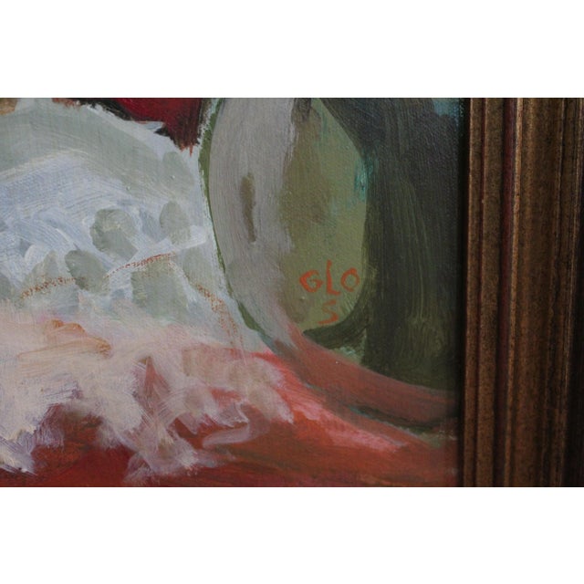 1970s Still Life Tablescape Acrylic Painting by Glo Sessions, Framed ...