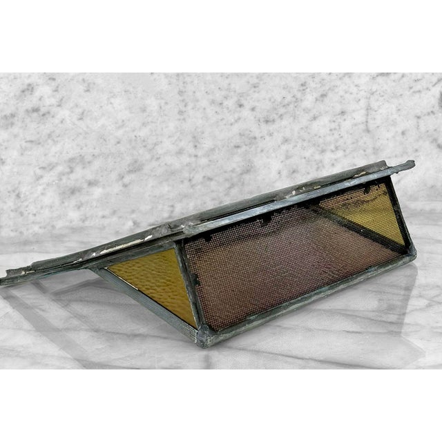 Antique Traditional Farmhouse Stained Glass Slide Opening Window ...