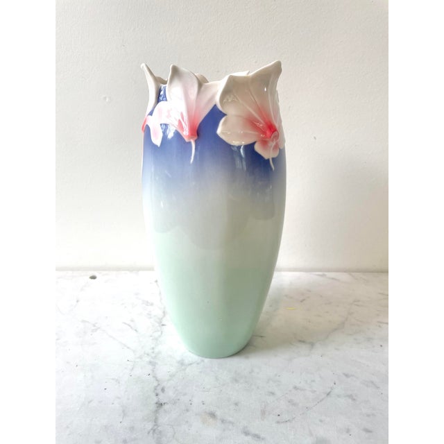 Franz Porcelain Collection Cyclamen Vase | Chairish