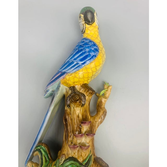 1960s Pair of Vintage Porcelain Hand Painted Parrots Andrea by Sadek ...