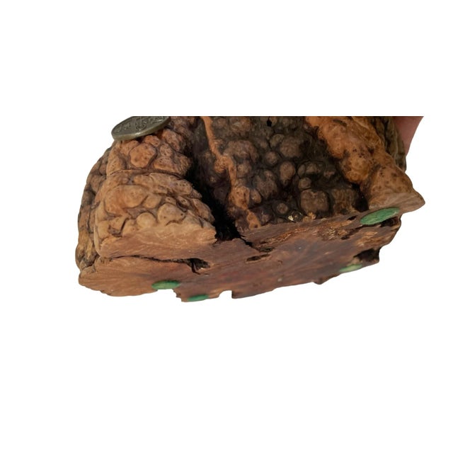 Large John Perry Burl Wood Mounted Flying White Seagull Kinetic Art ...