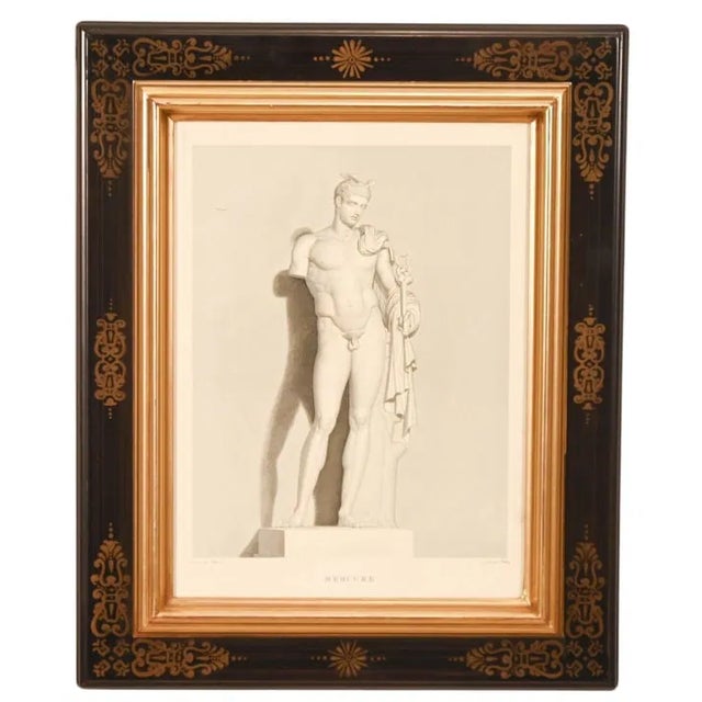 Set of 6 Neoclassical Greco-Roman Engravings in Hand-Painted Custom ...