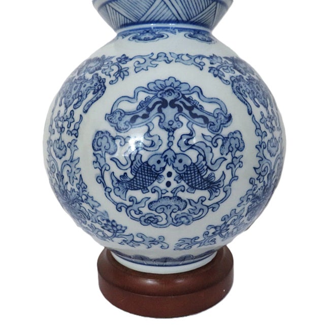 Petite Pair of Ralph Lauren Designer Chinoiserie Table Lamps Blue ...