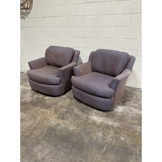 Castro Convertible Swivel Club Chairs | Chairish