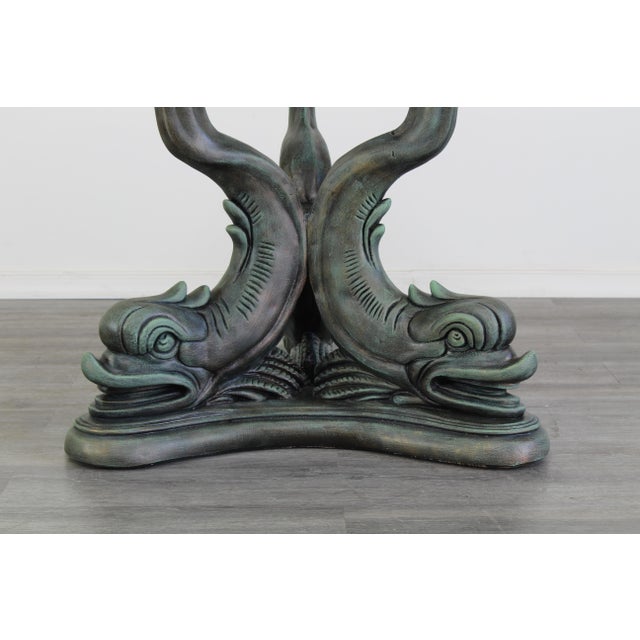 Vintage Terracotta Koi Fish Table Base | Chairish