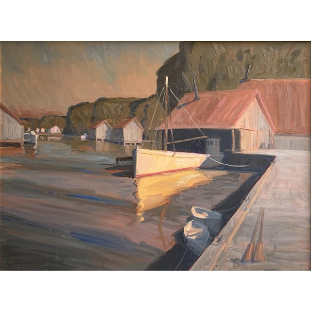 Original Oil Painting of a Chesapeake Bay Buyboat by Artist Christopher ...