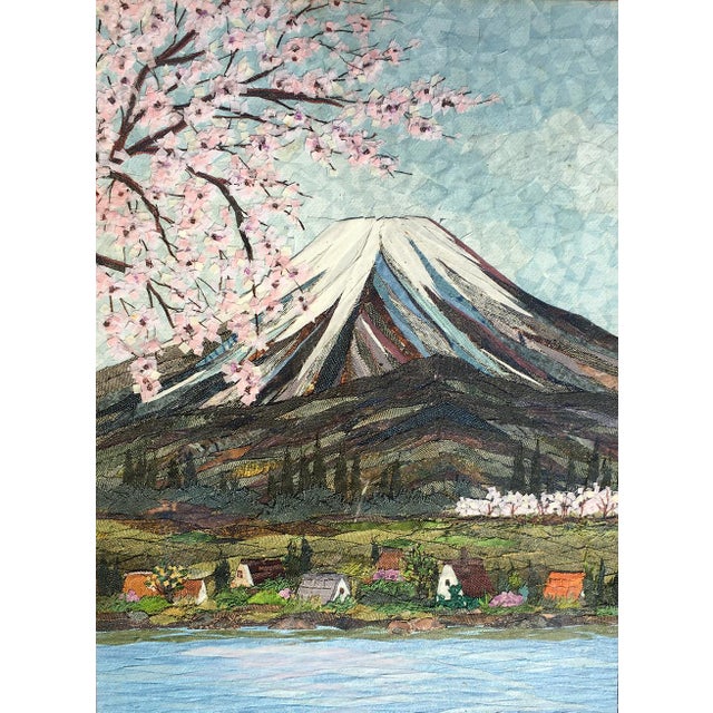 Fabric Landscape Textile Art | Chairish