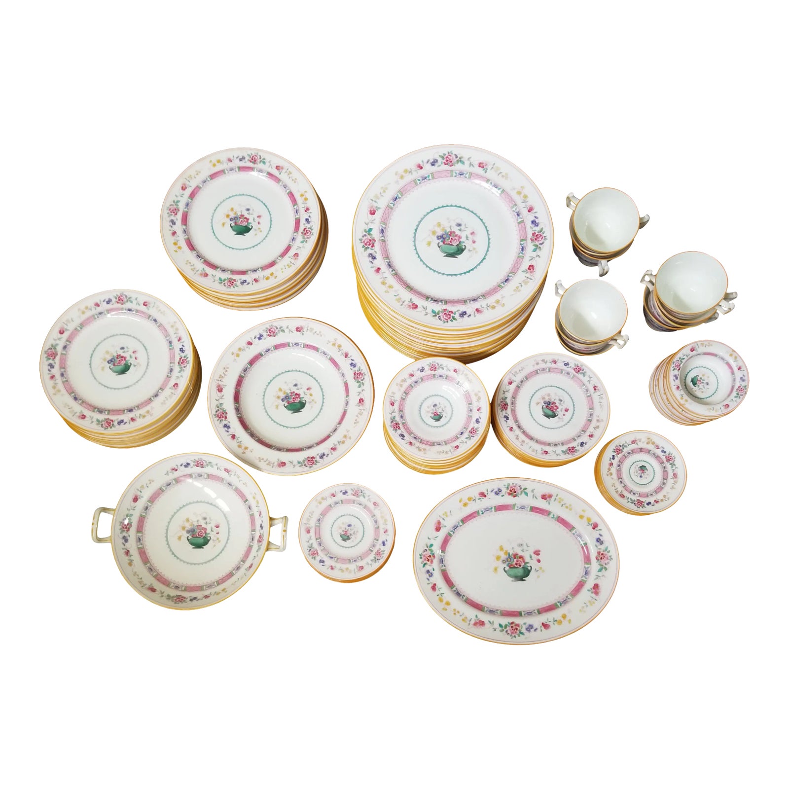 Royal Doulton Dinnerware Urn Pattern | Chairish