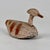 Antique Root Head Coot Duck Decoy in Pink, Primitive Folk Art Early ...