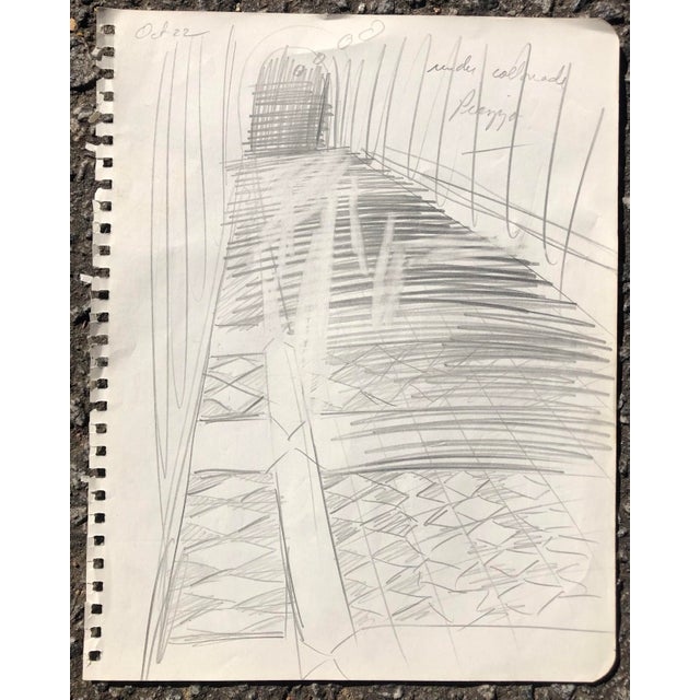 1950s Charles Merrill Mount Venetian Architectural Study Drawing | Chairish