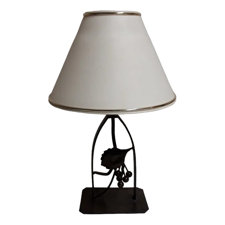 Small French Art Deco Table Lamp, 1940s | Chairish