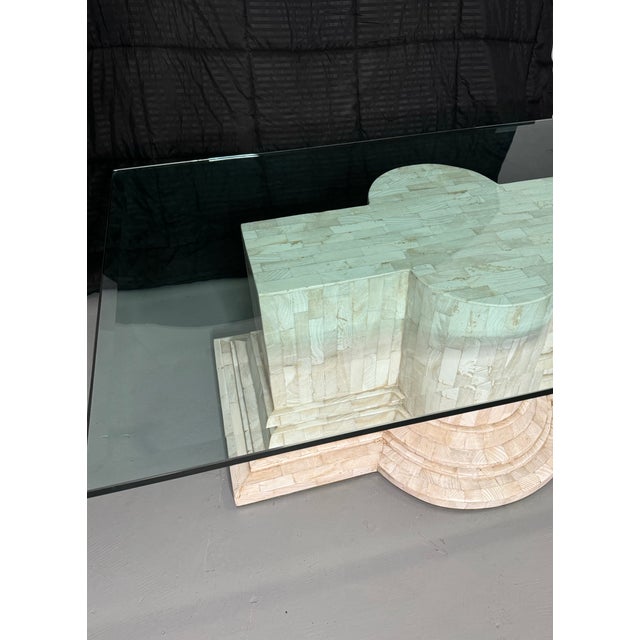 1980s Vintage Tessellated Stone Coffee Table | Chairish