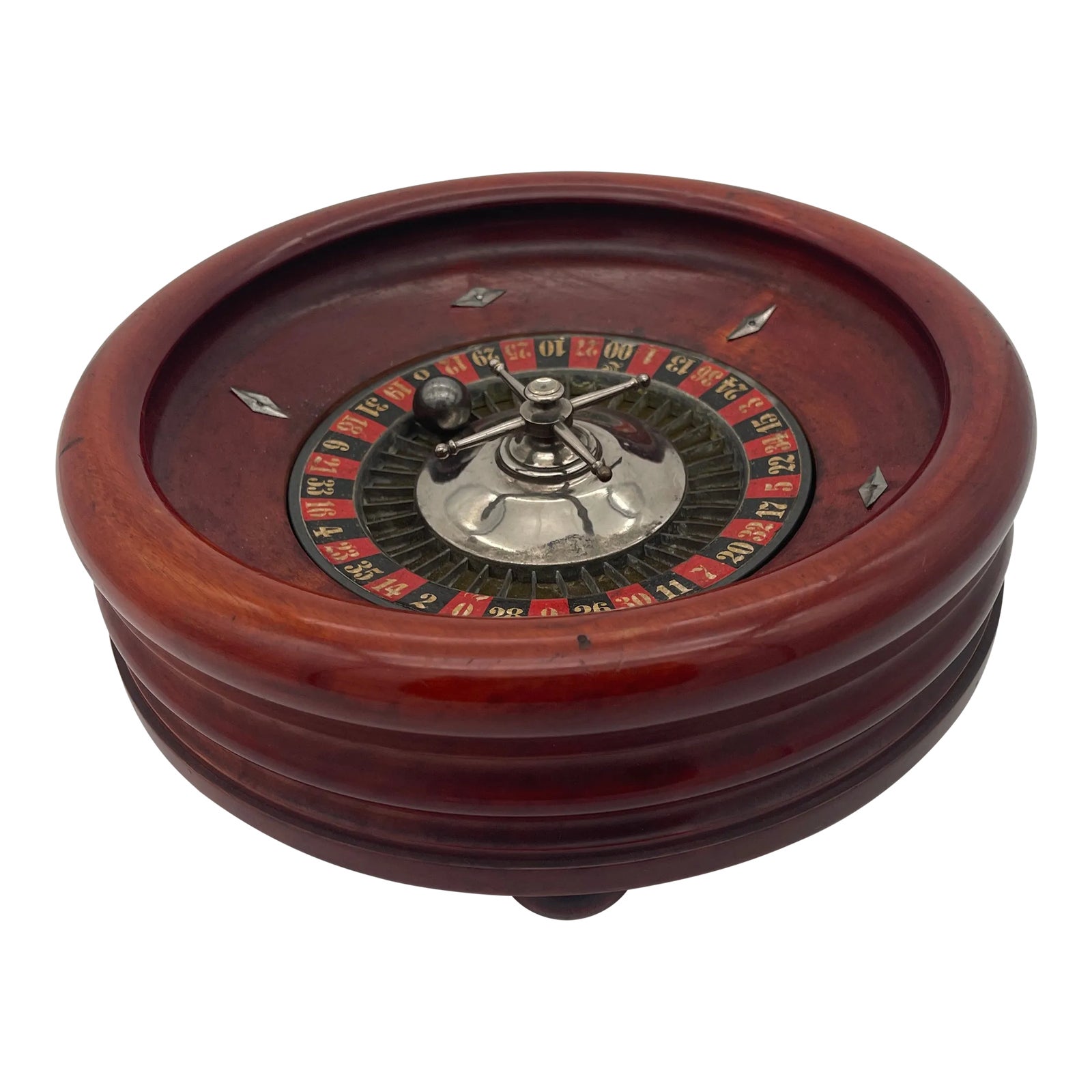 Late 19th Century Victorian Mahogany Roulette Wheel | Chairish