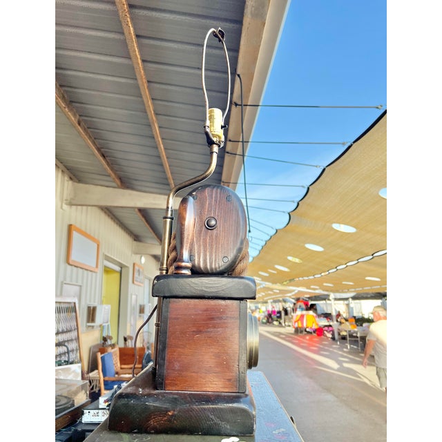 Mid 20th Century Nautical Barometer Lamp | Chairish