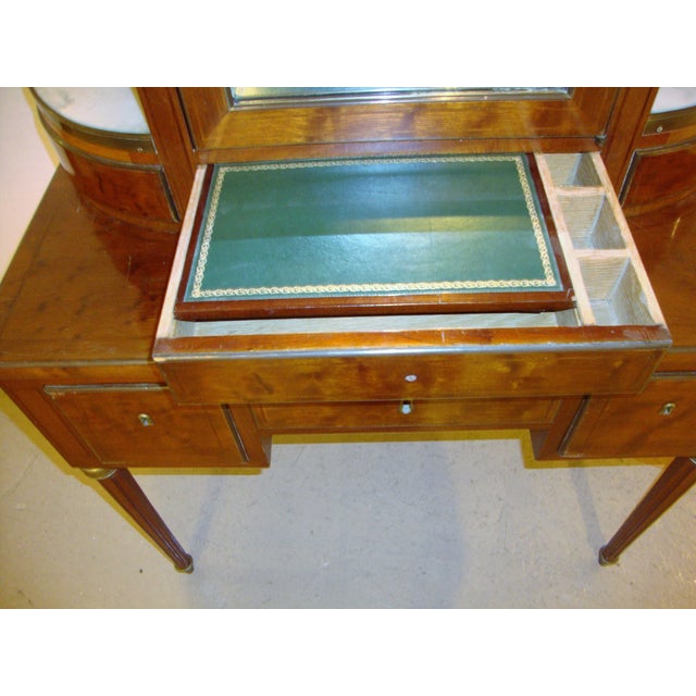 Louis XVI Style Vitrine Top Desk Cabinet | Chairish