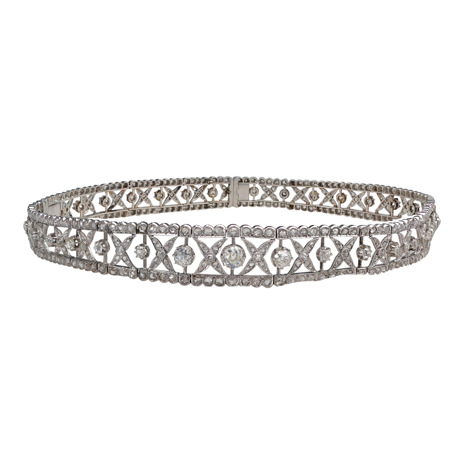 20th Century Diamonds 18 Karat White Gold Platinum Transformation ...