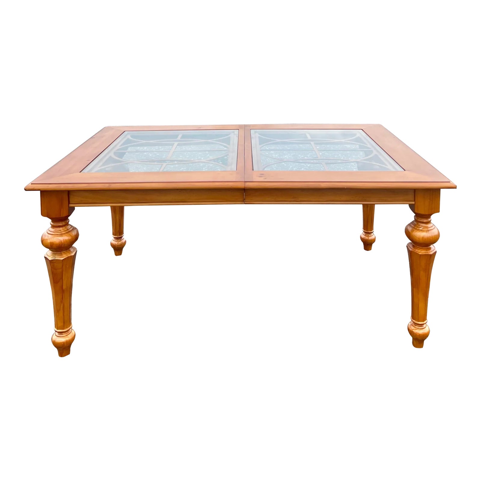 Stanley Furniture Pine Trellis Dining Table | Chairish