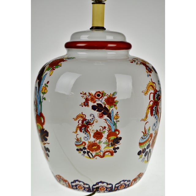 Vintage Large Scale Hand Painted Porcelain Asian Ginger Jar Star Table ...