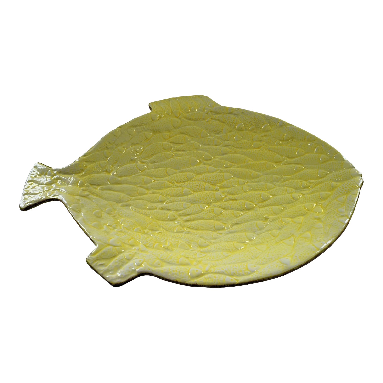 Vintage Fish Shaped Ceramic Serving Tray | Chairish