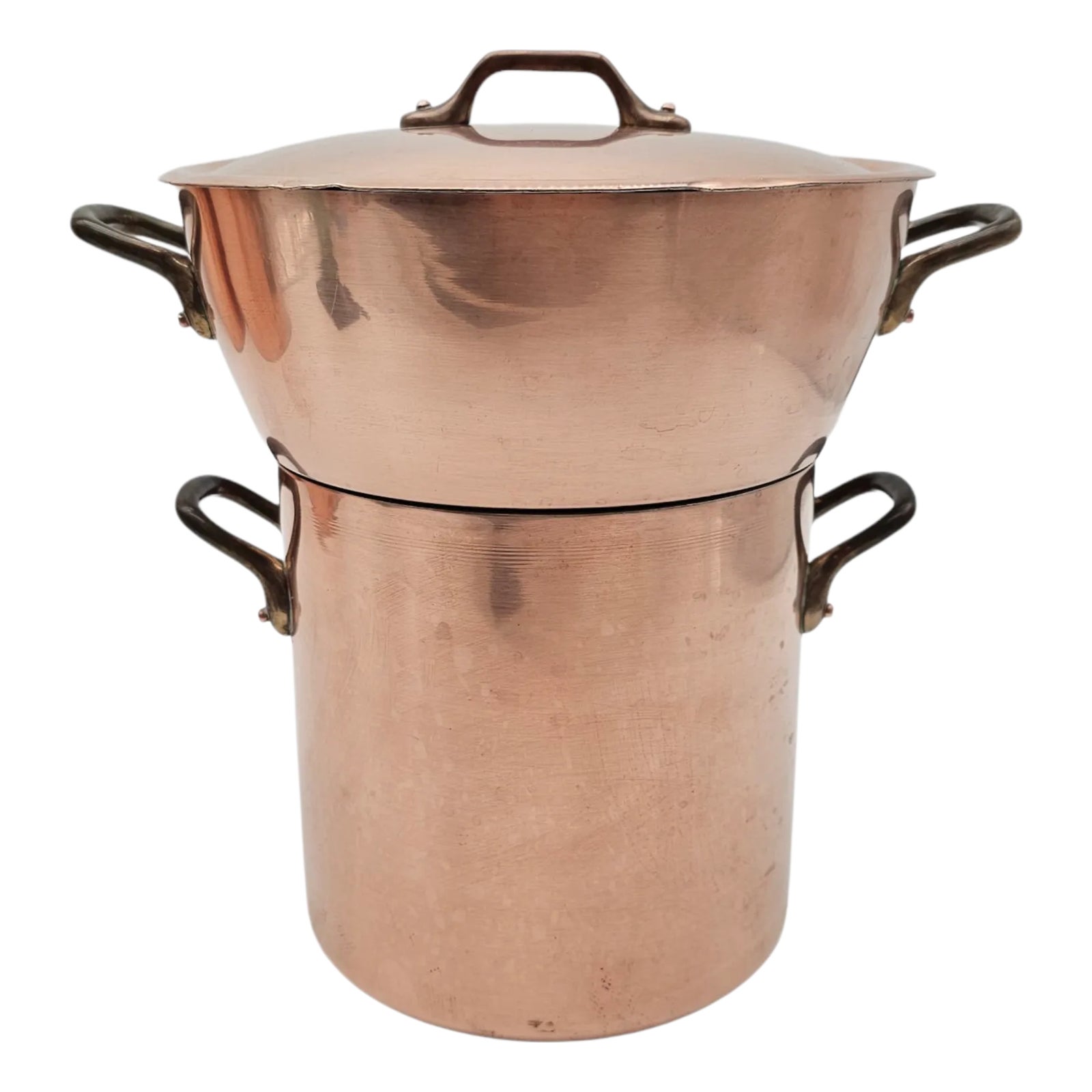 Rare French Copper Steamer by Matfer – 16cm Tin Lined Stock Pot With ...