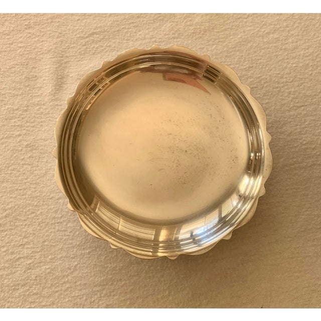 Vintage Oneida Silverplate Scalloped Edge Dish for Candy Nuts | Chairish