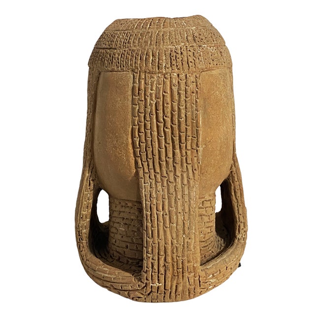 Large King Ife Clay / Terracotta Oba Head Edo People Nigeria African 12 ...